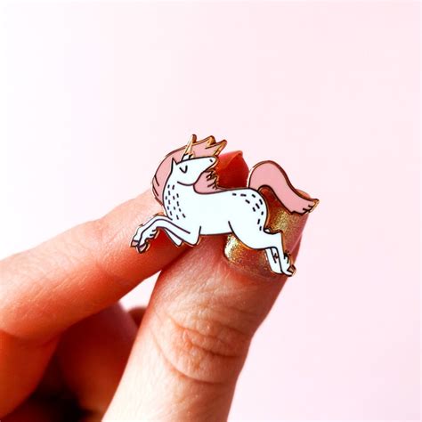 Unicorn Enamel Pin Unicorn Pin Unicorn T Hard Enamel Etsy