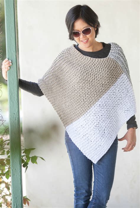 Knit Simple Poncho Pattern