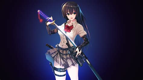 Girl Katana Wallpapers Top Free Girl Katana Backgrounds Wallpaperaccess