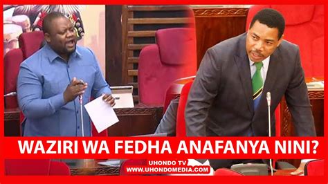 WAZIRI WA FEDHA ANAFANYA NINI KATIKA HILI AKAE CHINI NI AIBU KWA