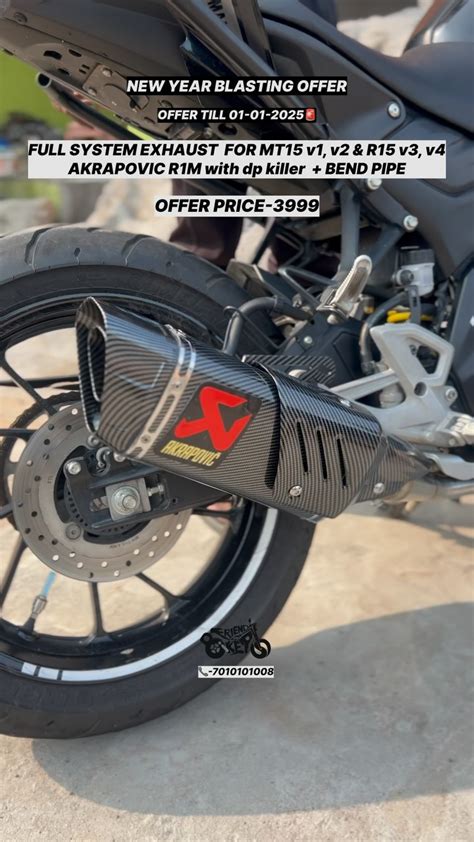 Friendly Bikers New Year Blasting Offer Offer Till 01 01 2025 Full System Exhaust For Mt15 V1