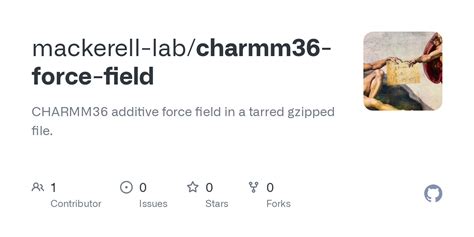 Github Mackerell Lab Charmm Force Field Charmm Additive Force
