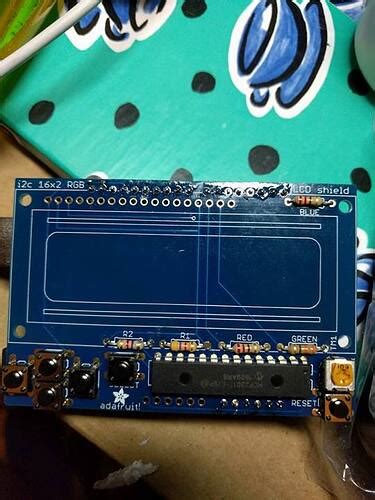 Problem With 18x2 Adafruit Lcd Display Turning On Displays Arduino
