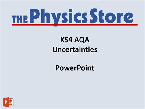 Ks4 Physics Aqa Uncertainties Teaching Resources