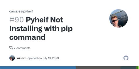 Pyheif Not Installing With Pip Command · Issue 90 · Carsalespyheif