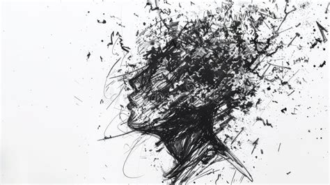 Abstract Style Picture Of Exploding Particle Convey Sense Of Sadness