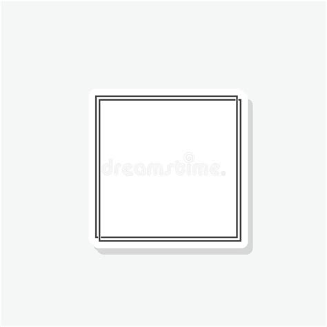 Simple Text Frame Icon Isolated On Dark Background Stock Vector