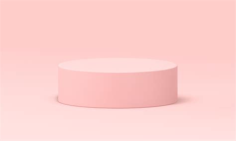 연단 실린더 기본 기초 핑크 레벨 콘테스트 우승 수상 경기장 3d 무대 현실적인 벡터 0명에 대한 스톡 벡터 아트 및 기타