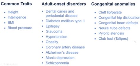 Multifactorial Traits And Disorders With Complex Inheritance Flashcards Quizlet