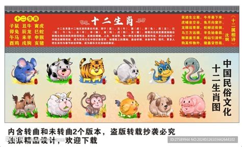 十二生肖海报展板挂画宣传文化设计图广告设计广告设计设计图库昵图网