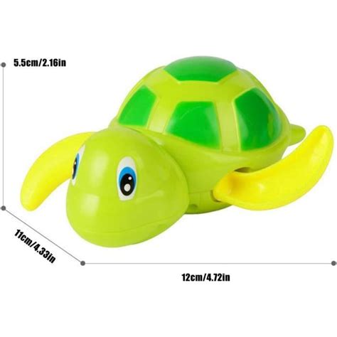 Natuce 3pcs Jouet De Baiébé Mignon Tortues Bain Jouet Tortue
