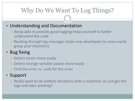 Developer Fundamentals Logging Pdf Programming Languages Computing