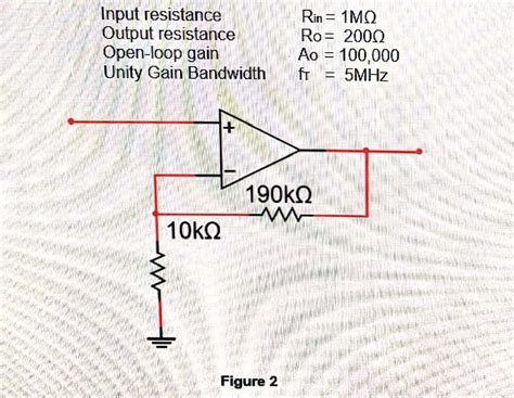 Solved 1 An Operational Amplifier Is Shown In Figure 2 The