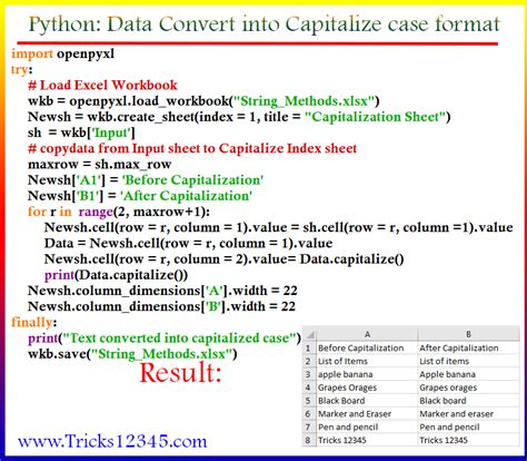 String Method With Excel