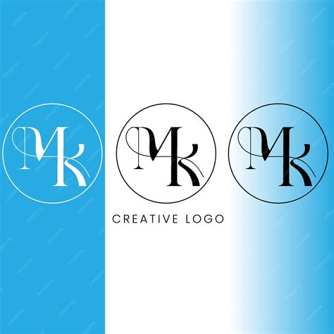 Premium Vector Mk Initial Letter Logo Design