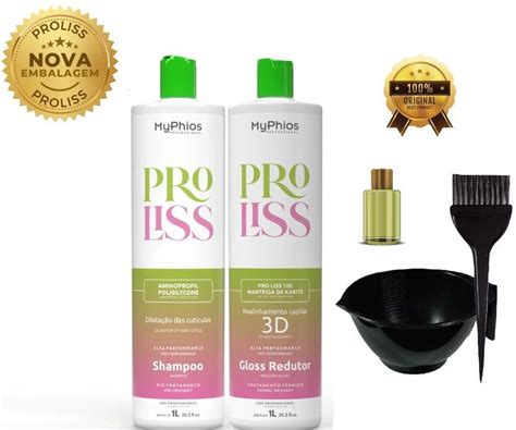 Escova Progressiva Myphios Professional Proliss Kit 2x1l Kit De