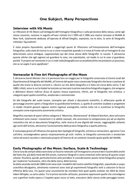 One Subject Many Perspectives Docsity