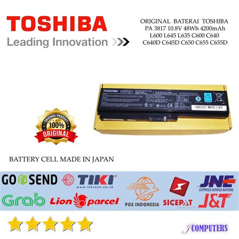 Jual Original Baterai TOSHIBA Satellite C640 C600 L745 L600 L635 L640