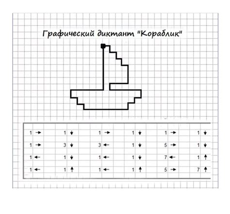 Графический диктант по клеточкам для дошкольников 7 лет Графические диктанты для детей