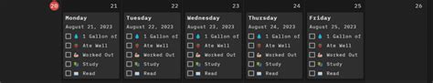 only show certain tasks on certain days r notion