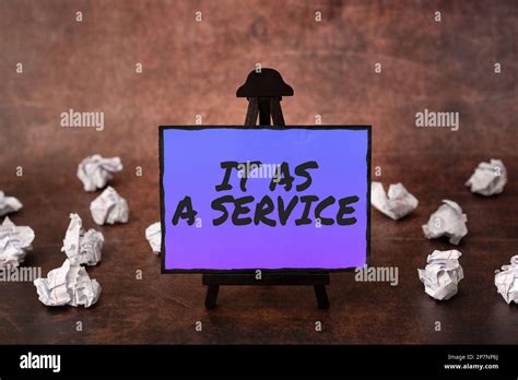 Inspiration Showing Sign It As A Service Word Written On Information Technology Giving Services