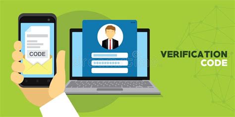 Verification Code Message Confirmation For Account Stock Vector Illustration Of Flat Phone