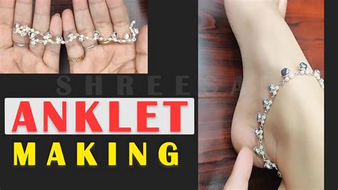 Anklet Making At Home Easy Anklet Design Youtube