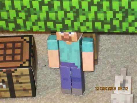 Steve Under The Tree Minecraft Papercraft Scene Tristan Age 9