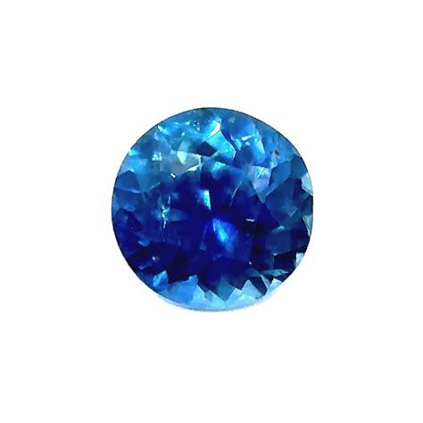 Natural Ceylon Blue Sapphire Round 058ct Ceylonite Gems
