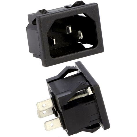 Base Enchufe Iec 60320 Macho Ks202