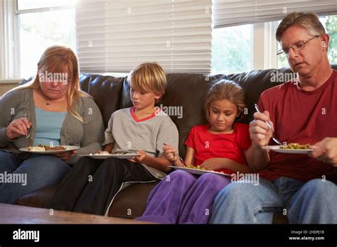 Eating Family Eat Families Stock Photo Alamy