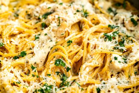One Pot Garlic Parmesan Chicken Pasta Supergolden Bakes