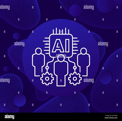 Human-AI interaction icon, Artificial intelligence Stock Vector Image & Art - Alamy