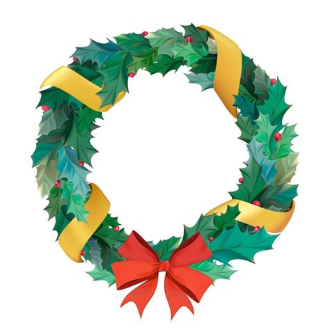 Free Vector Illustration Of Christmas Wreath Icon