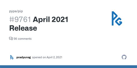 April Release Issue Pypa Pip Github