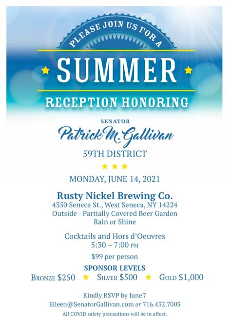 Sen Pat Gallivan Summer Reception Erie County Republican Committee