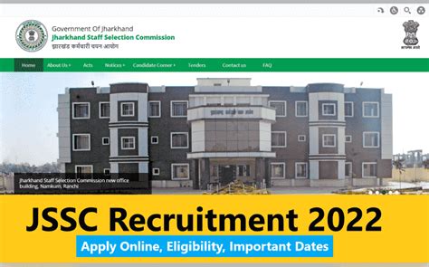 Jssc Jdlcce Recruitment 2022 Apply Online Eligibility Important Dates
