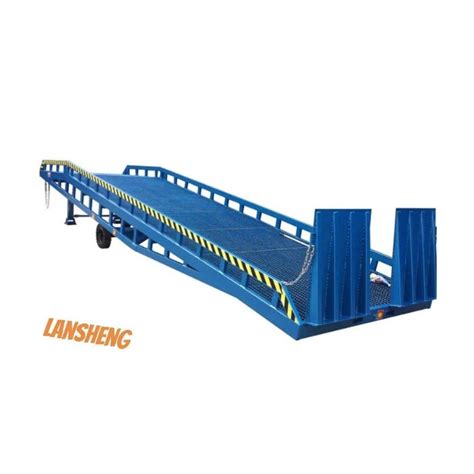 Lansheng Loading Ramp Mobile Load Ramp Forklift Dock Ramp Loading Dock Ramp