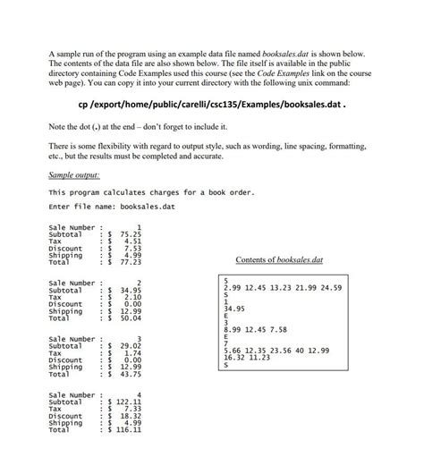 Solved Csc Programming Assignment Book Sale Calculator Chegg