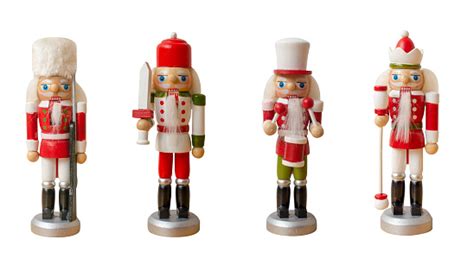 컬렉션 크리스마스 호두 까 기 인형 장난감 군인 전통적인 입상 흰색 배경에 고립 호두 까는 기구에 대한 스톡 사진 및 기타 이미지 호두 까는 기구 발레 견과 Istock