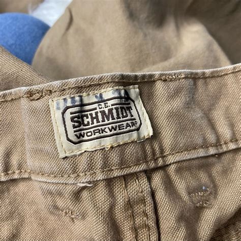 Schmidt Pants Ce Schmidt Workwear Duck Canvas Brown Work Pants Mens