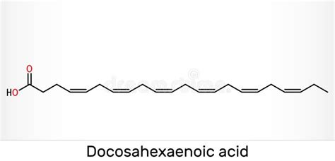 Docosahexaenoic Acid Dha Doconexent Cervonic Acid Molecule It Is