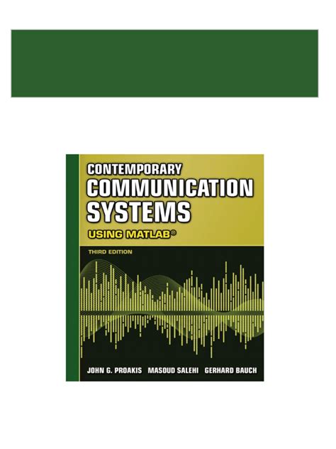 Download Ebooks File Contemporary Communication Systems Using Matlab