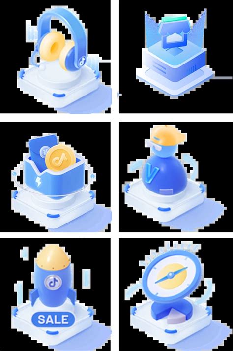 3d立体图标插画 众图网 花瓣网