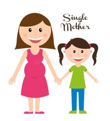 Single Mother Stock Illustrations 8765 Single Mother Stock
