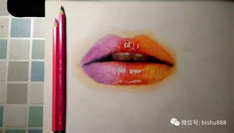 退役大学生的渐变 红唇”sex彩铅手绘 每日头条