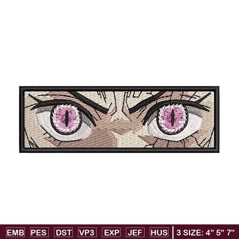 Demon Nezuko Eyes 2 Embroidery Design Kimetsu No Yaiba Embr Inspire