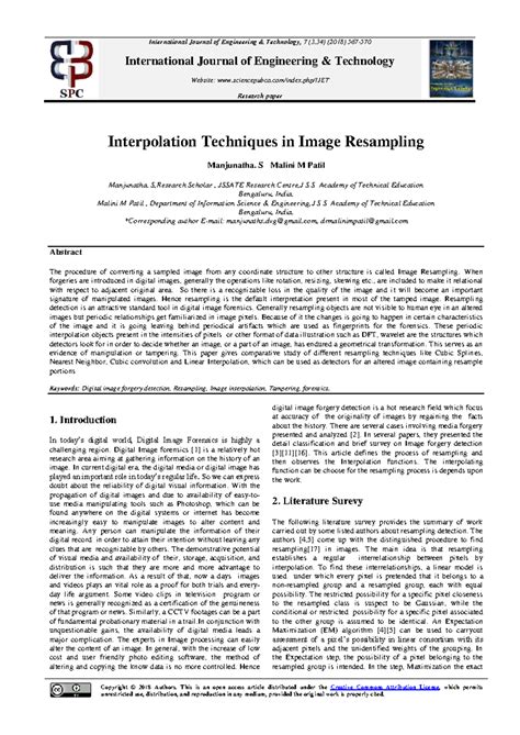 Interpolation Techniques In Image Resampling Copyright © 201 8