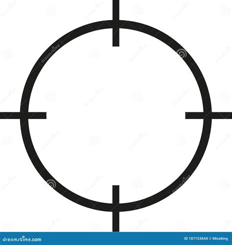Reticle Icon Stock Illustration Illustration Of Bullseye 107153644