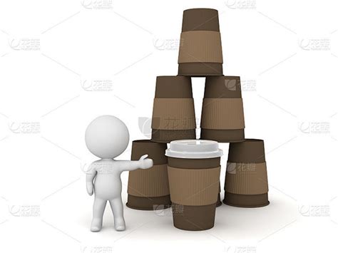 3D角色显示咖啡杯